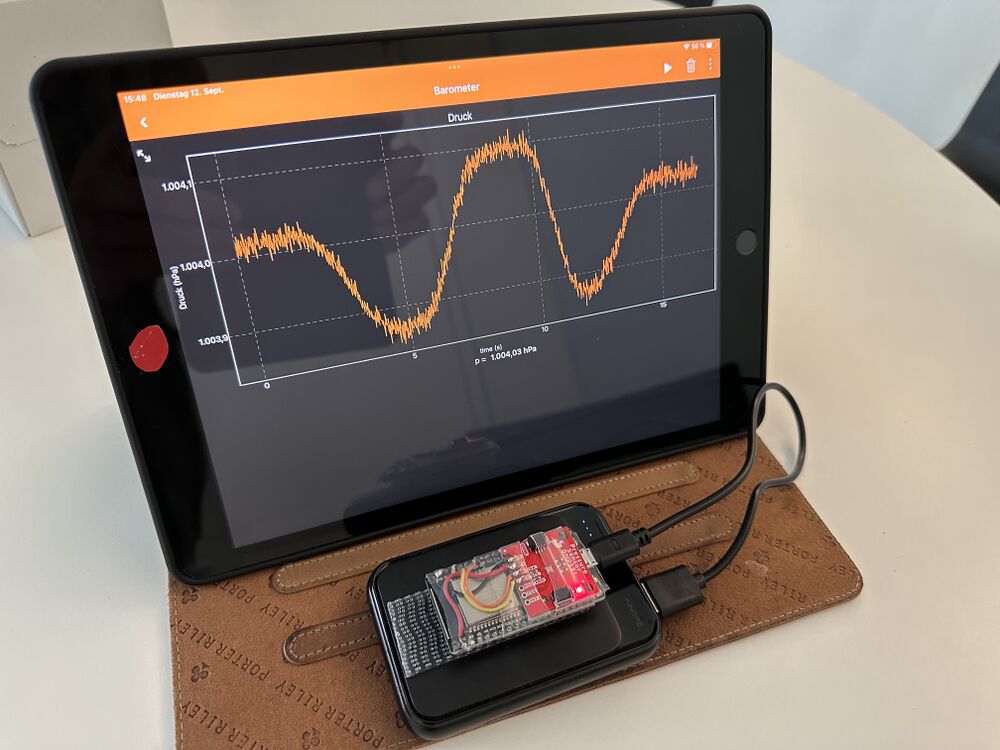 Barometrische Höhenstufe - phyphox