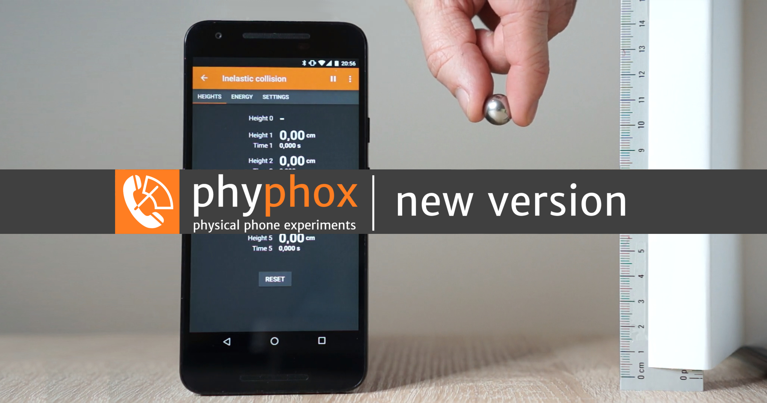 Version 1.0.6 (New experiments, minor updates) – phyphox