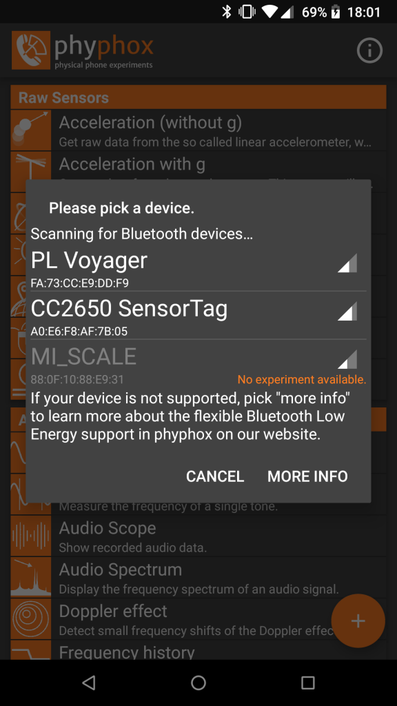 Bluetooth Low Energy – phyphox
