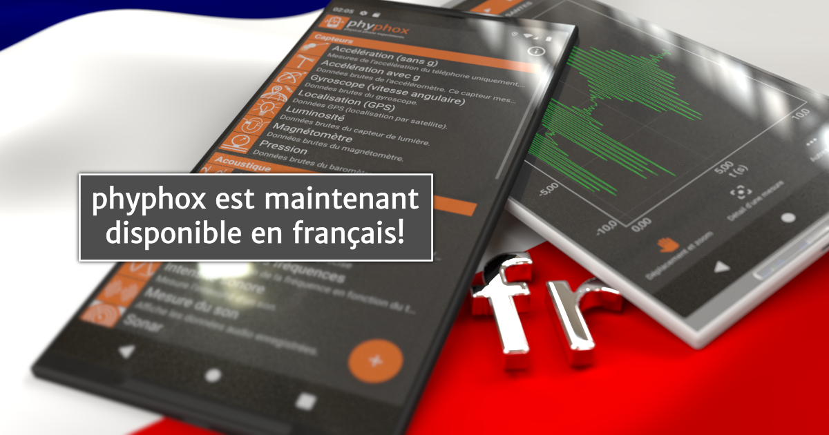 phyphox est maintenant disponible en français! – phyphox