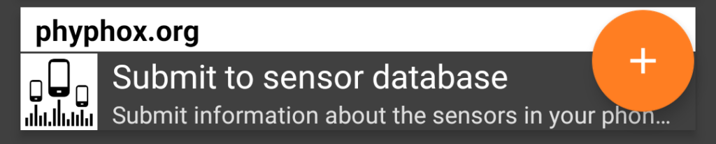 Version 1.1.3: Network interface – phyphox