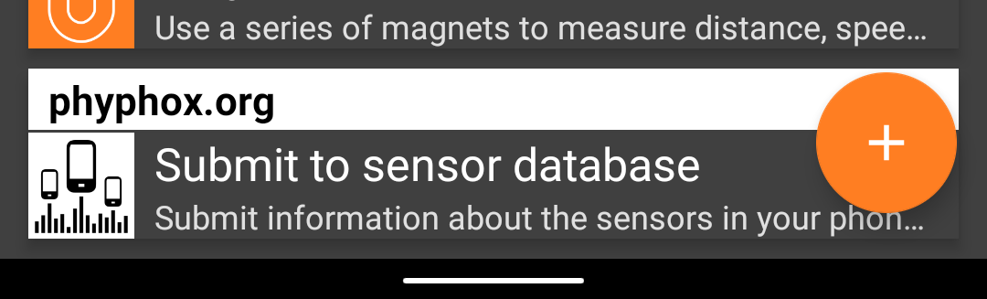 Version 1.1.3: Network interface – phyphox